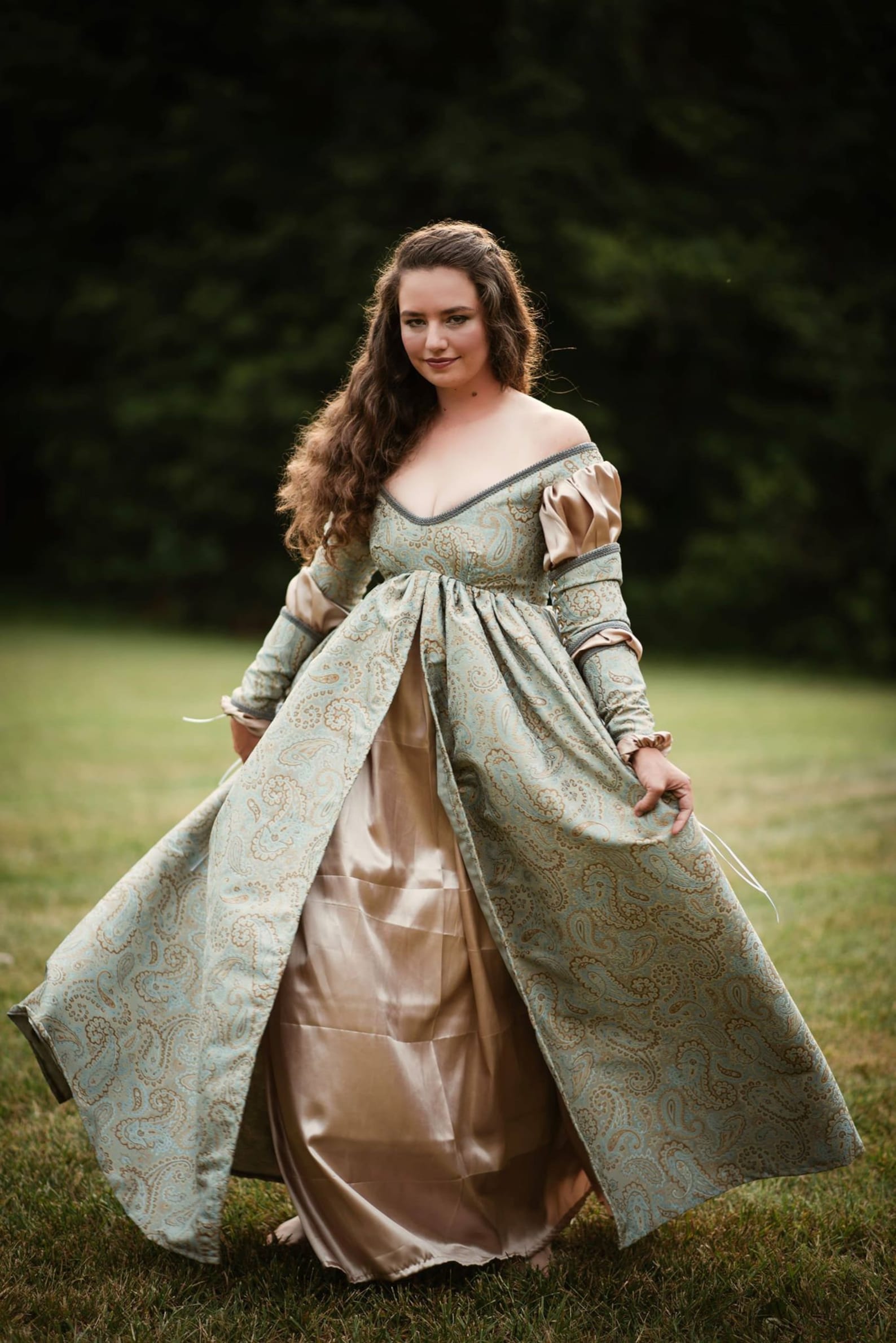 Empire Waisted off the Shoulder Overdress Perfect for Any - Etsy