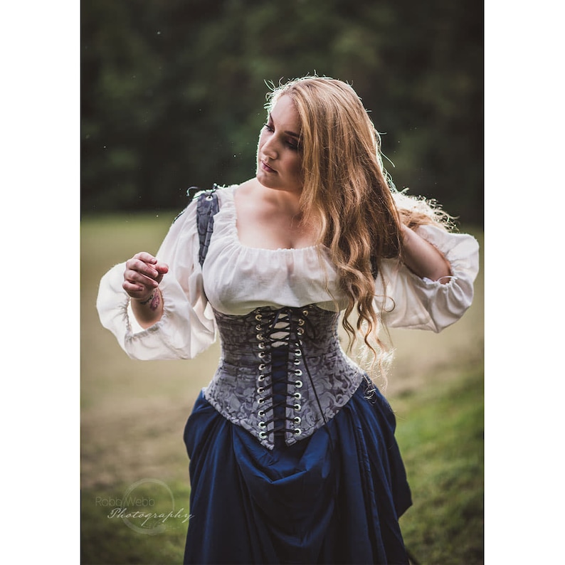 Long Wasted Under Bust Bodice Perfect Renaissance Corset for a - Etsy