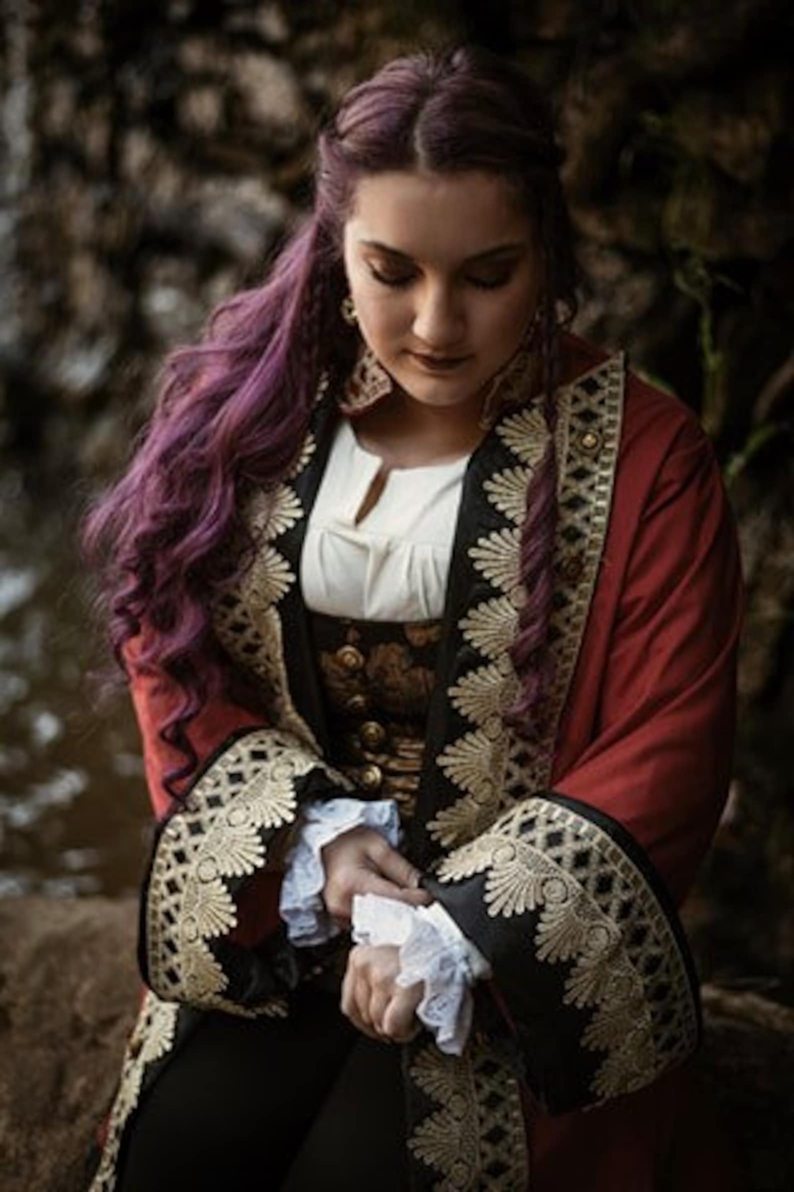 Fancy Pirate Coat Perfect Costume for a Pirate Feminine Cut - Etsy