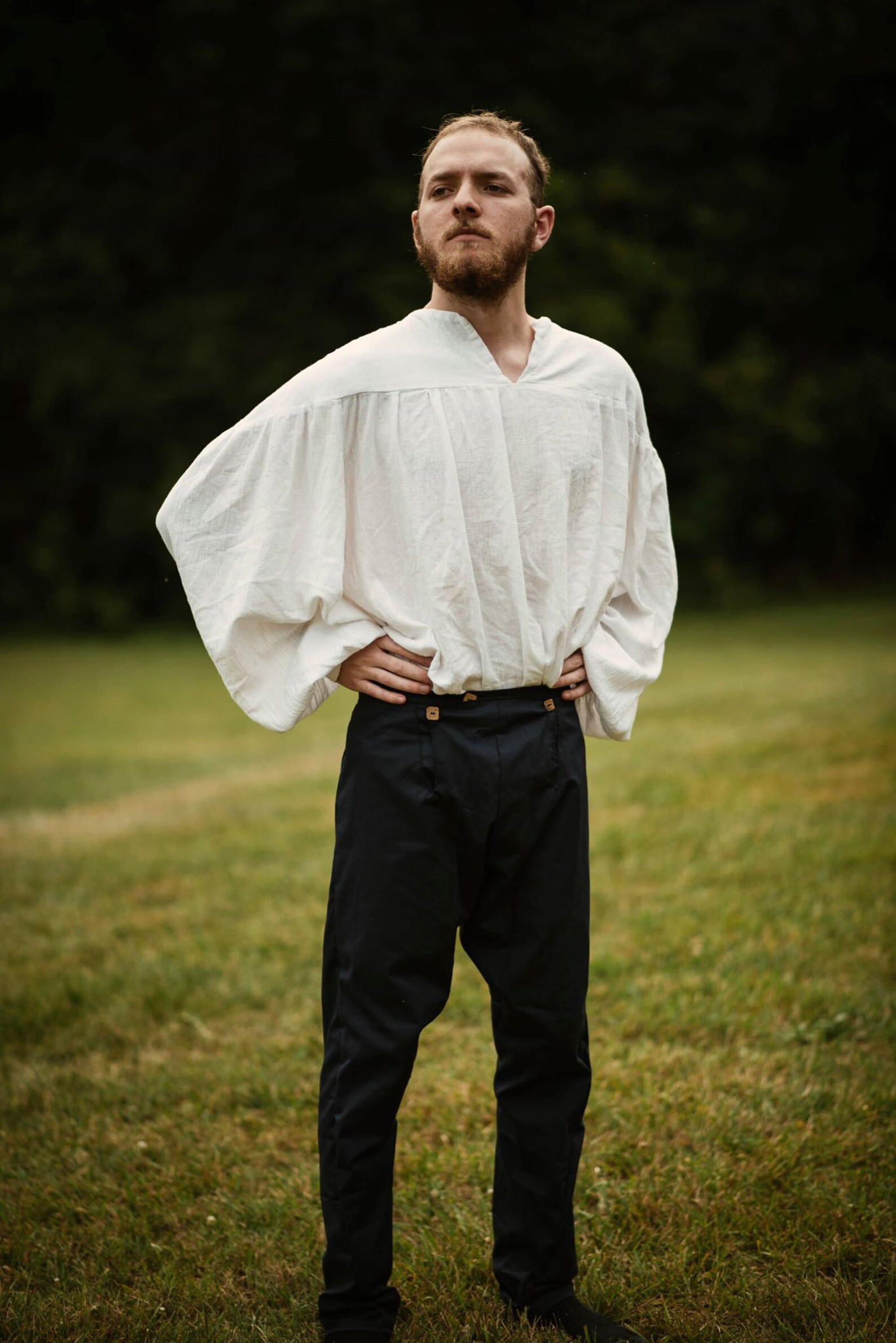 Cotton Flap Front Trousers, Renaissance Costume, Reenactment Pants - Etsy