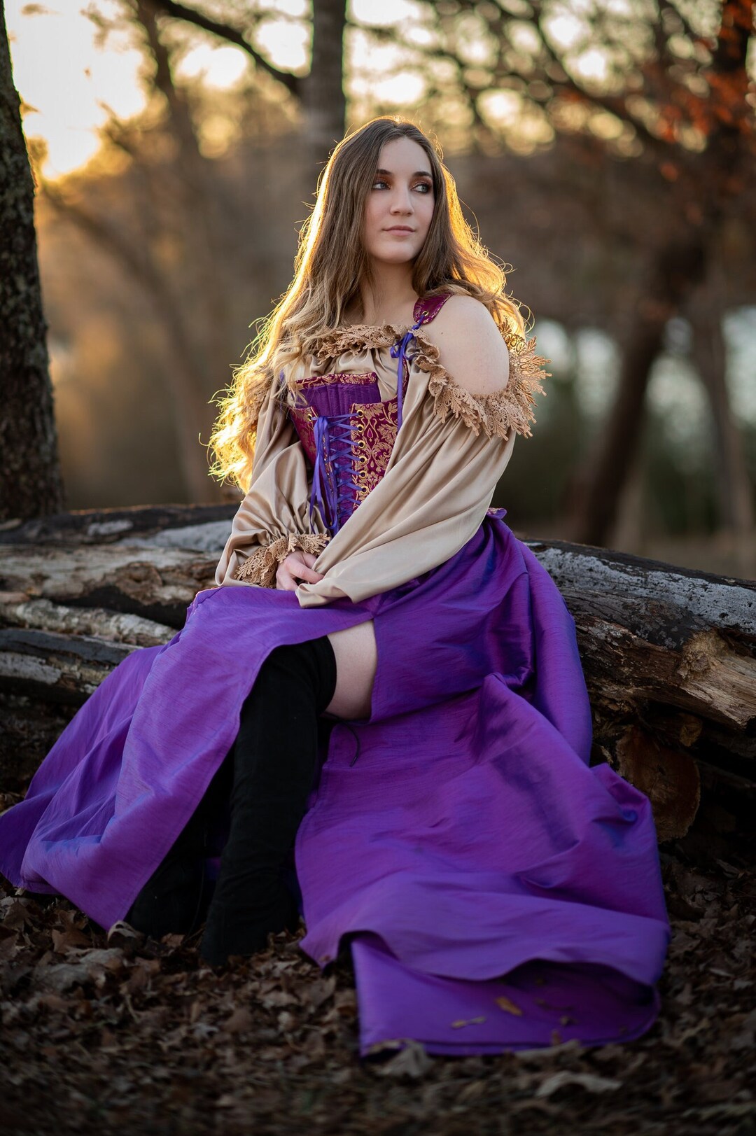 Dramatic Train and Slit Skirt Perfect for Any Pirate or Steam Punk ...