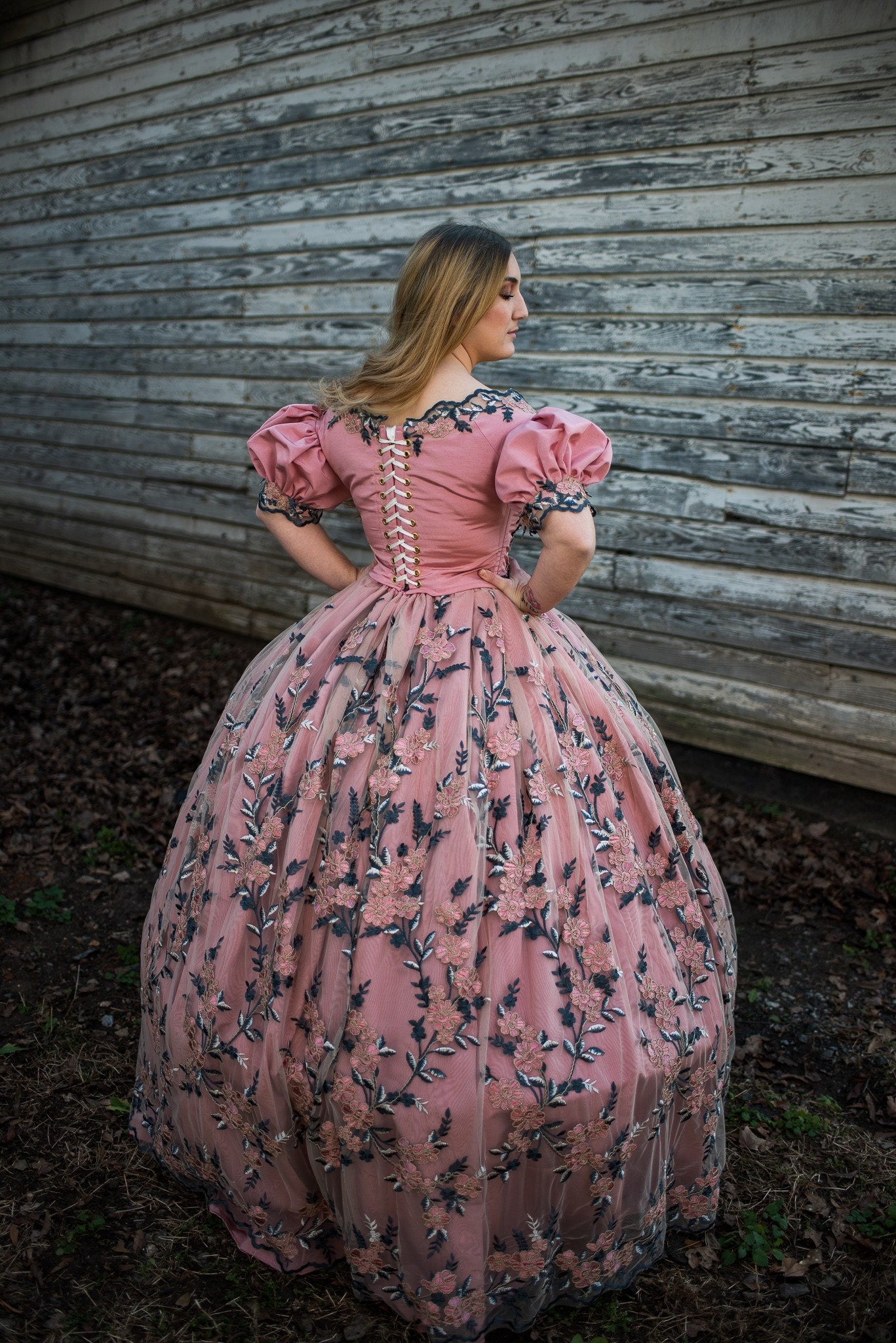 Off Shoulder Princess Ball Gown Costume With Lace Overlay - Etsy