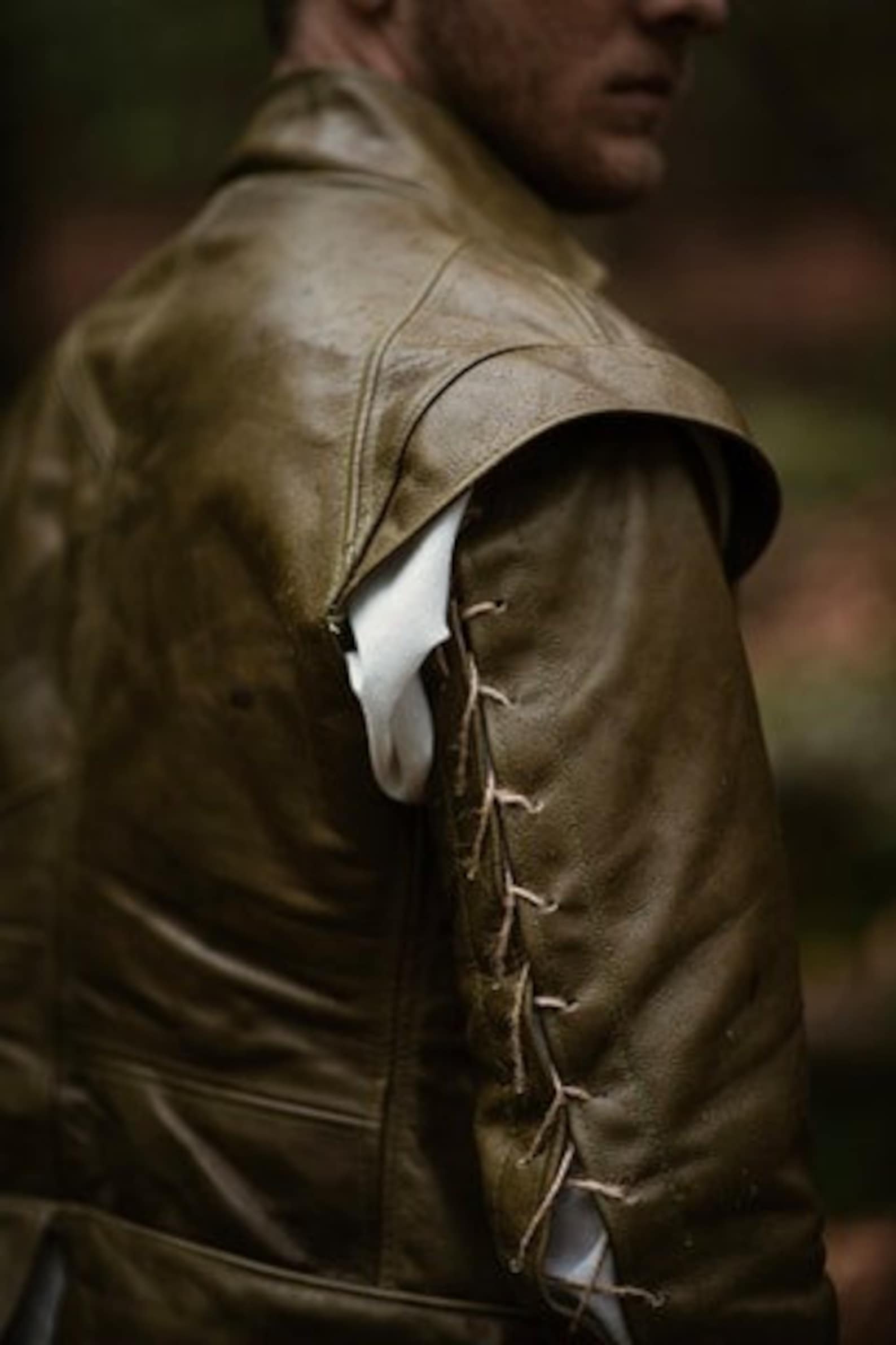 Men's Leather Doublet Vest or Waistcoat Perfect Costume | Etsy