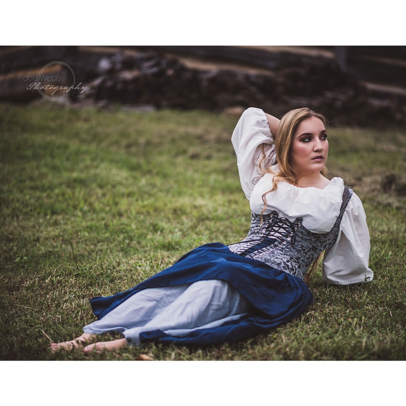 Long Wasted Under Bust Bodice Perfect Renaissance Corset for a - Etsy