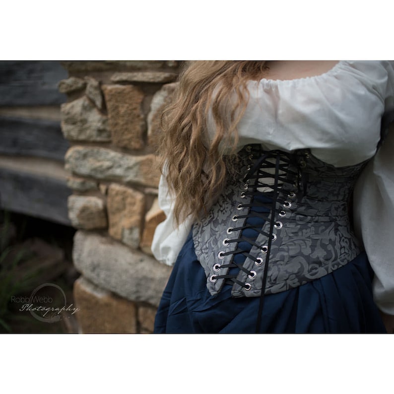 Long Wasted Under Bust Bodice Perfect Renaissance Corset for a - Etsy