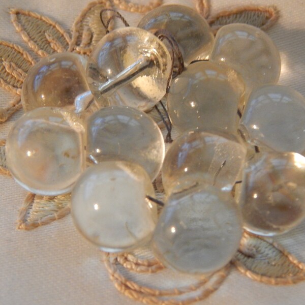 Clear Glass Buttons - Etsy