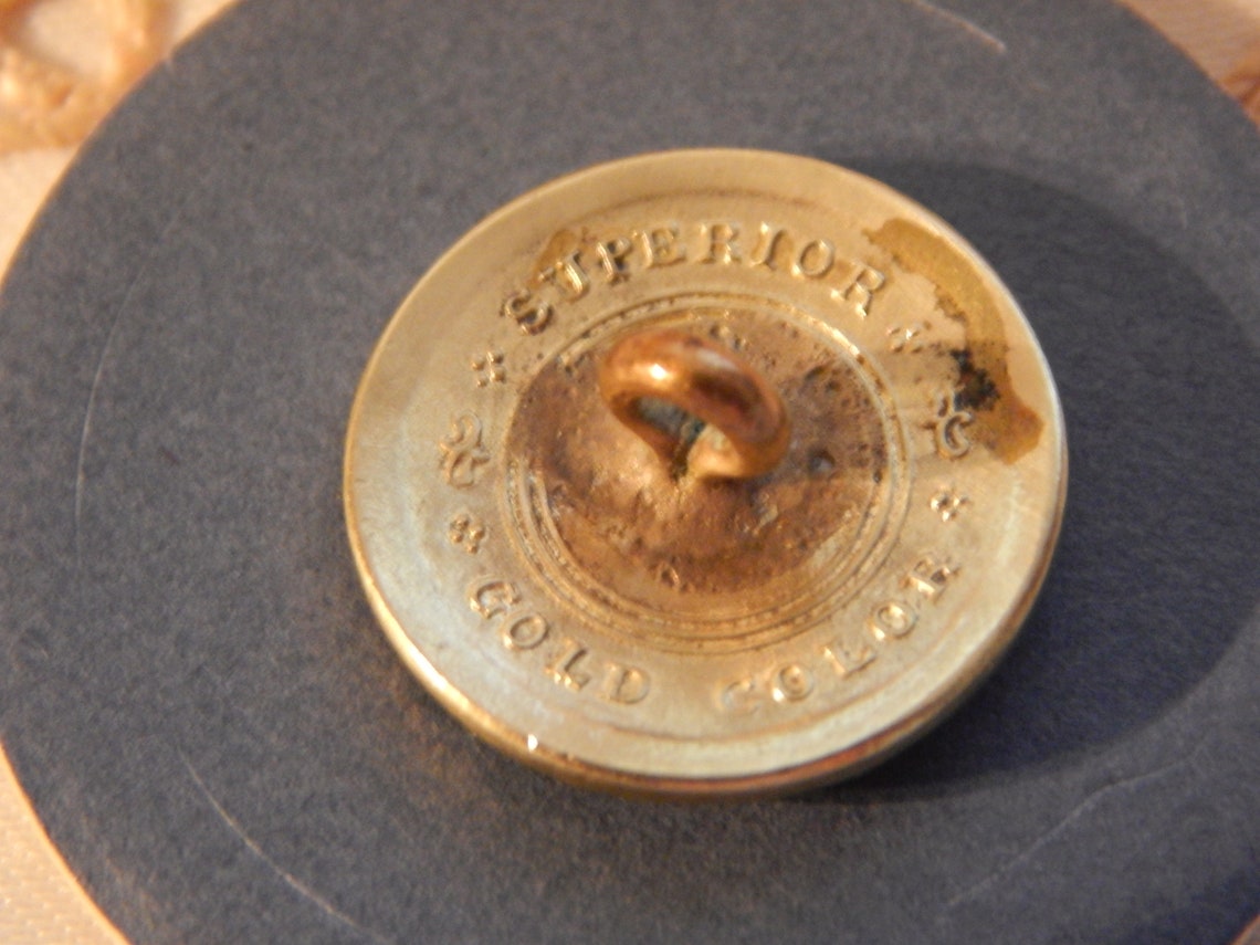Golden Age Button With Arrows in the Design - Marked Superior Gold ...