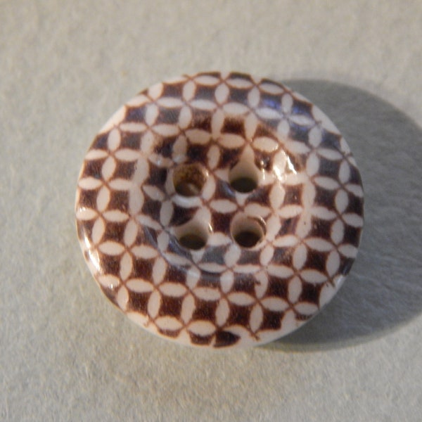 Antique China Button - Etsy