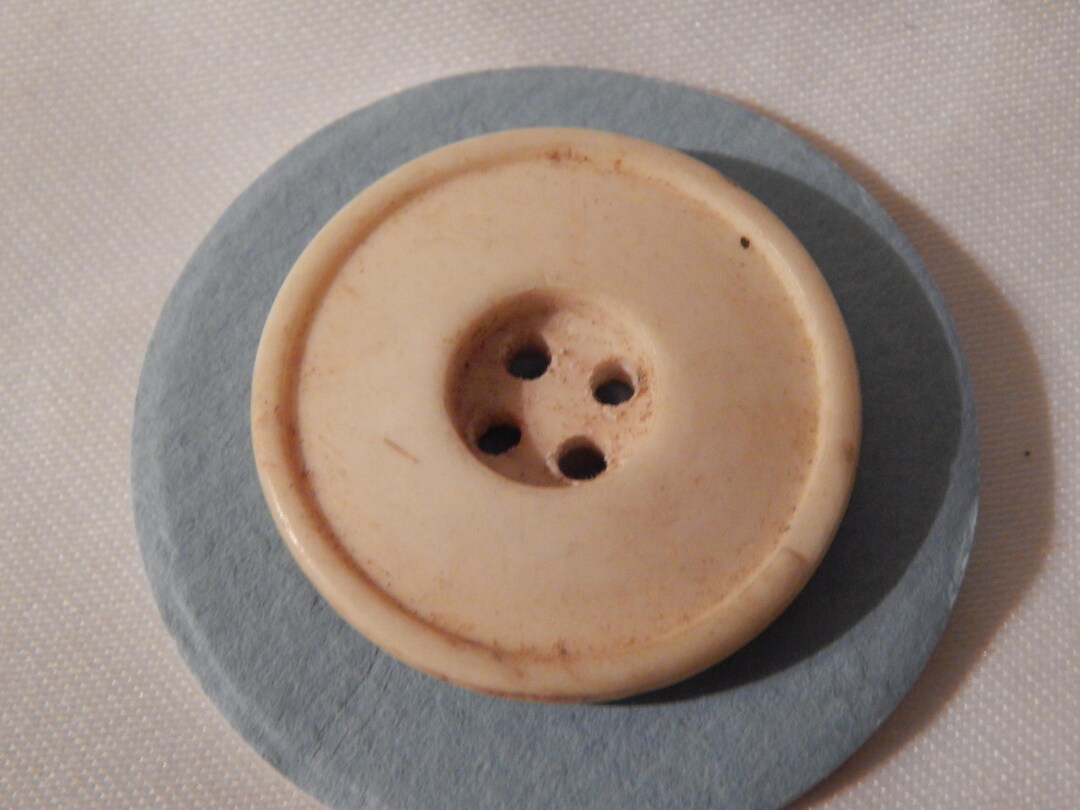 Antique Bone Button - Four Hole - Etsy