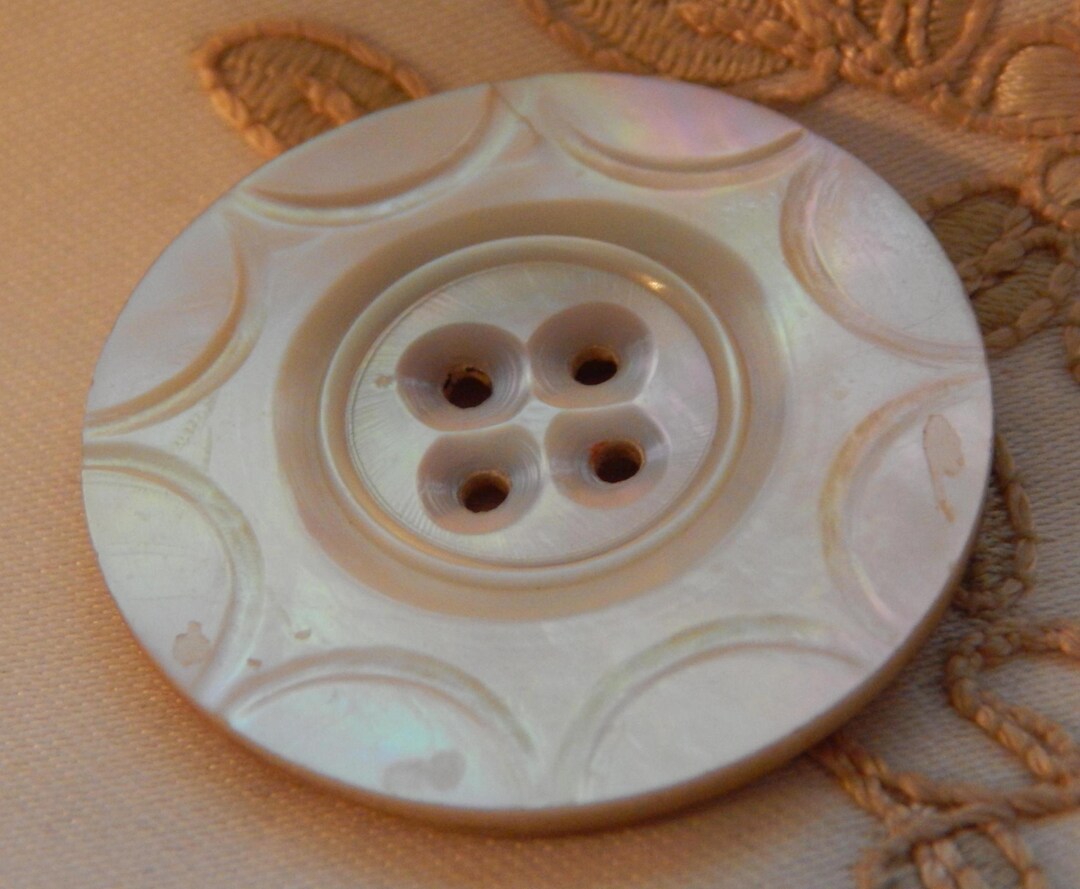 Cut Four Hole Shell Button With Iridescent Color - Etsy