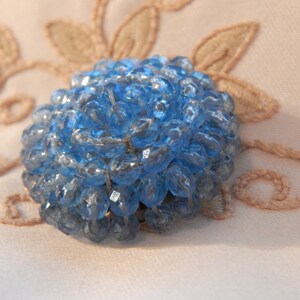 Light Blue Plastic Beaded Fashion Button - Etsy