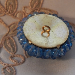 Light Blue Plastic Beaded Fashion Button - Etsy