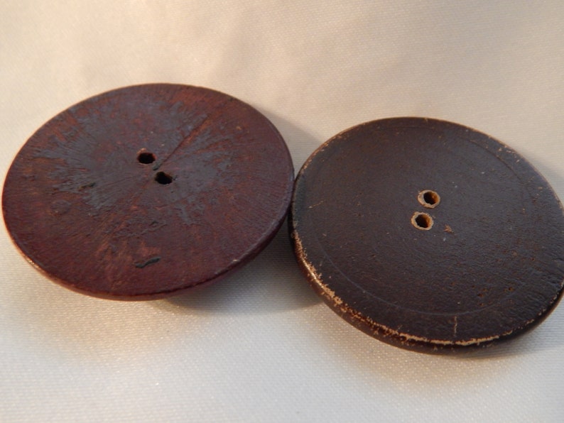 Pressed Wood Baseball and Football Vintage Buttons | Etsy