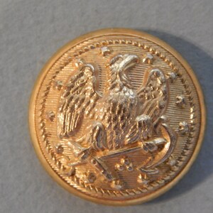D. Evans - Uniform Button With Eagle and Anchor - Dating 1800's - Etsy