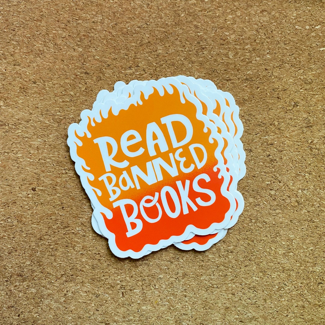 Read Banned Books Sticker ~ Banned Books Sticker / Reading Sticker ...