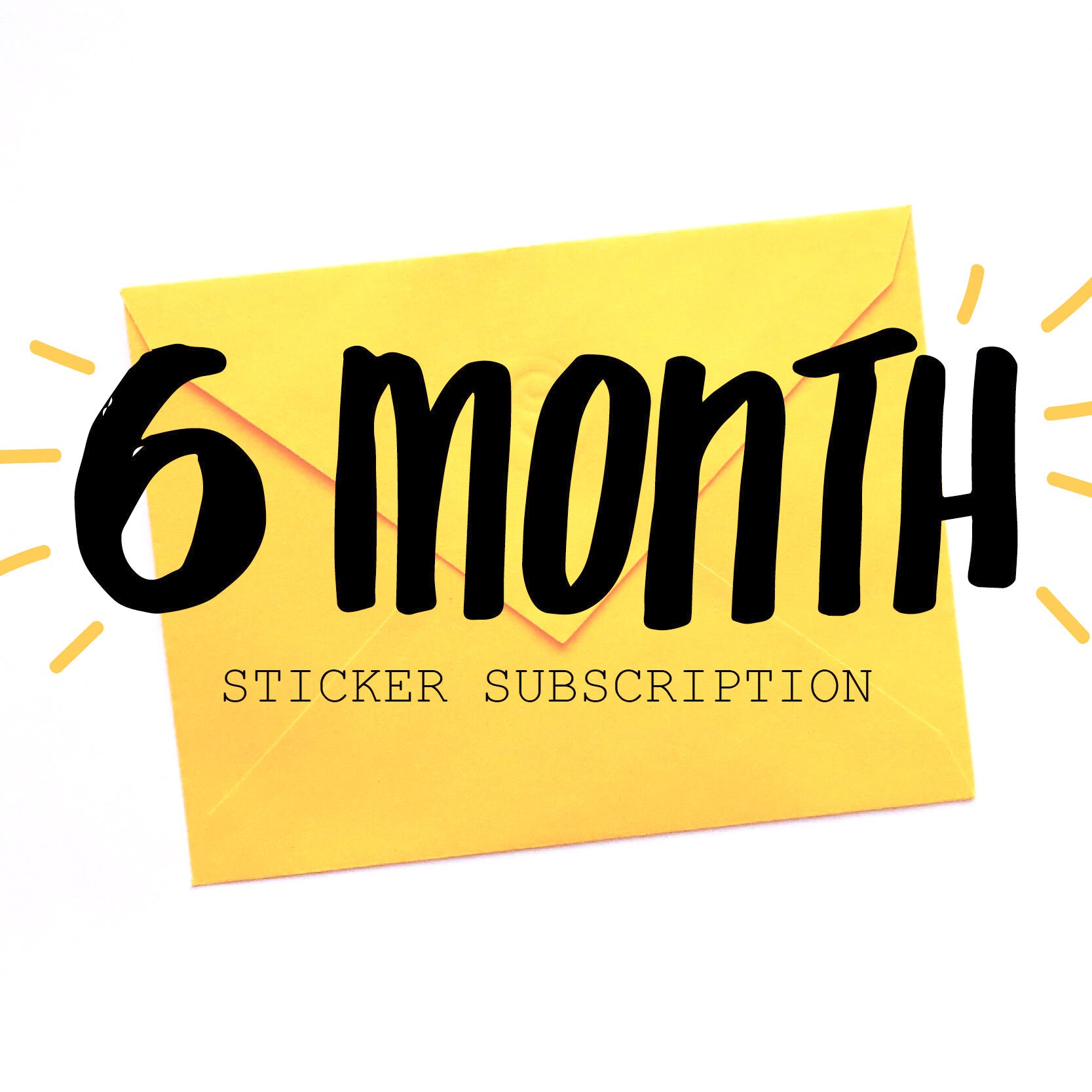 6 Month Sticker Subscription | Etsy