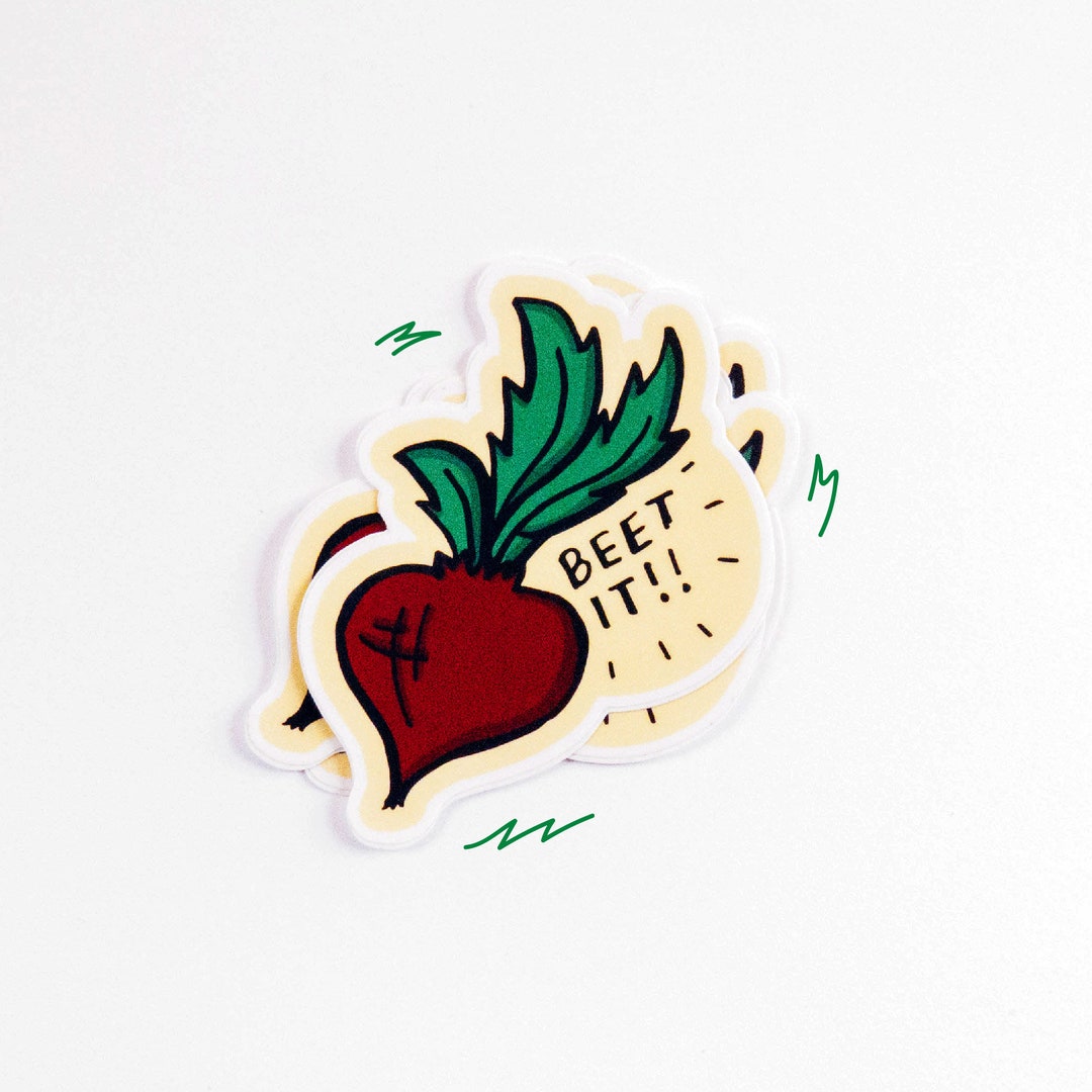 Beet It 3" Die-cut Vinyl Sticker - Etsy