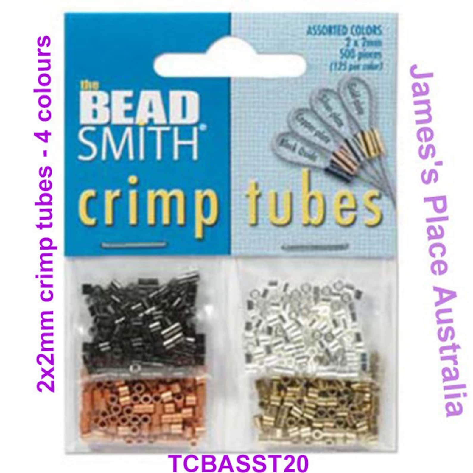 Crimp Tubes - Mixed Sizes & Colours - Etsy Australia