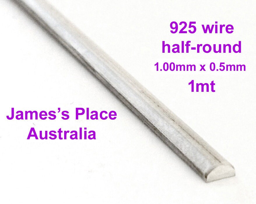Half-round Wire - 925 Sterling Silver - Various Sizes - Etsy Australia