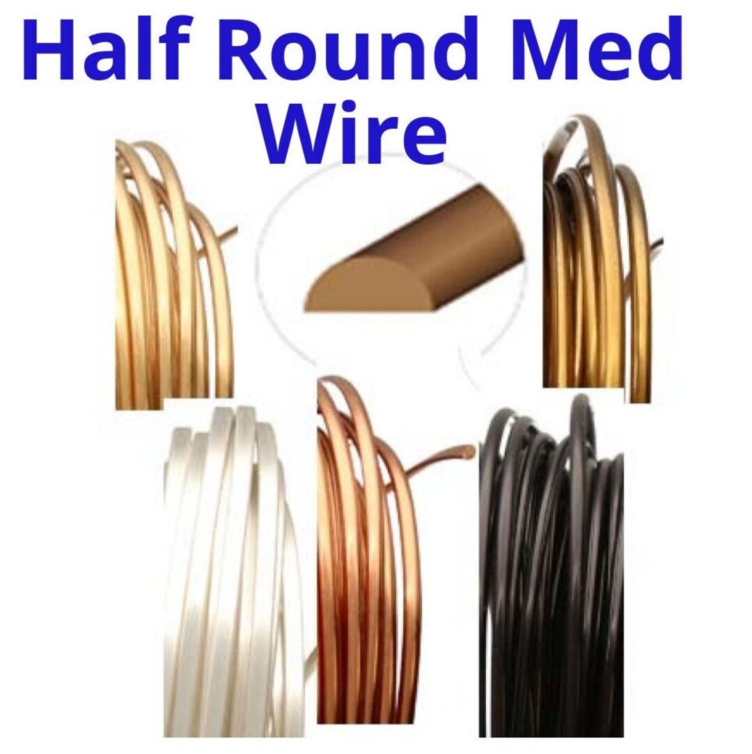 Half-round Wire -16, 18g & 21g - Perfect for Wire Wrapping.. - Etsy