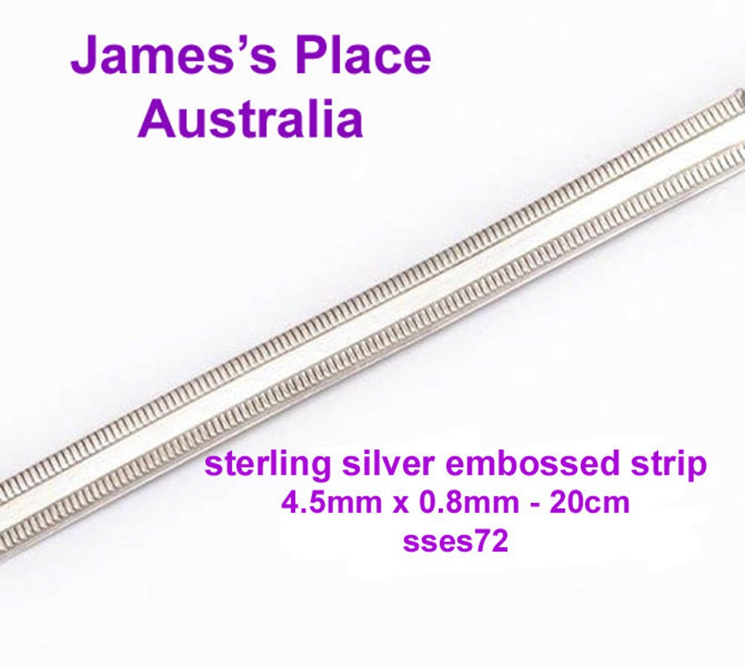 Embossed Strip - 925 Sterling Silver - Various Styles - Etsy