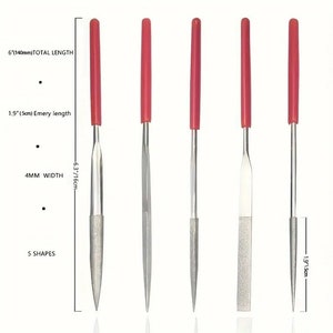Diamond File Set - Mini - 5 Piece. - Etsy