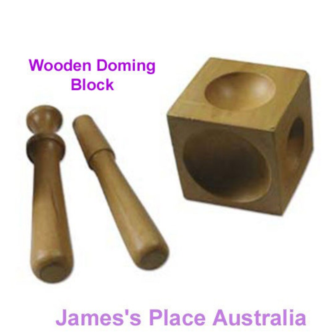Wood Doming Block With 2 Punches - Etsy