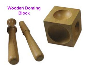 Wood Dapping Block With 2 Punches DAP-128.00 - Etsy