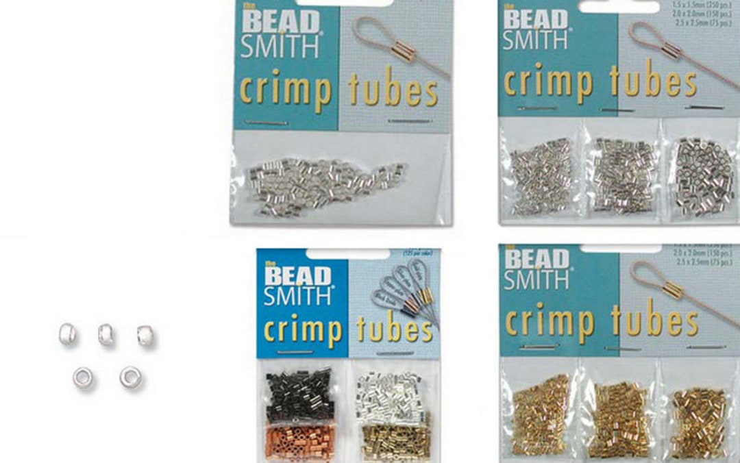 Crimp Tubes - Mixed Sizes & Colours - Etsy Australia