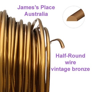 Half-round Wire -16, 18g & 21g - Perfect for Wire Wrapping.. - Etsy ...