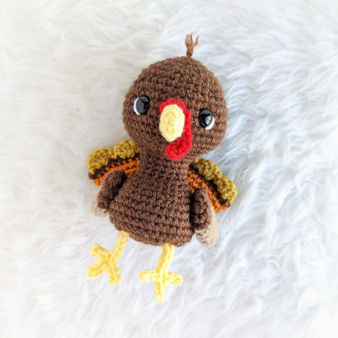 CROCHET TURKEY PATTERN: Mini Turkey Amigurumi Pattern, English Only ...