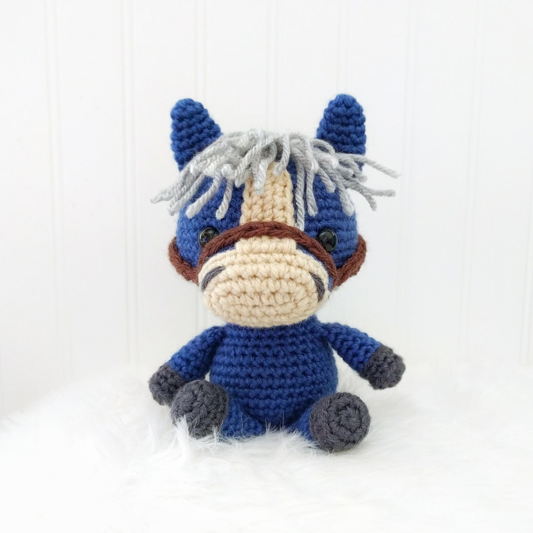 Crochet Pony Pattern, Horse Amigurumi Pattern, Pattern Includes Halter ...