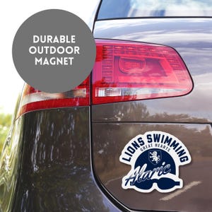 Personalized Competitive Swim Team Hotel Door Magnet Custom Swimmer ...
