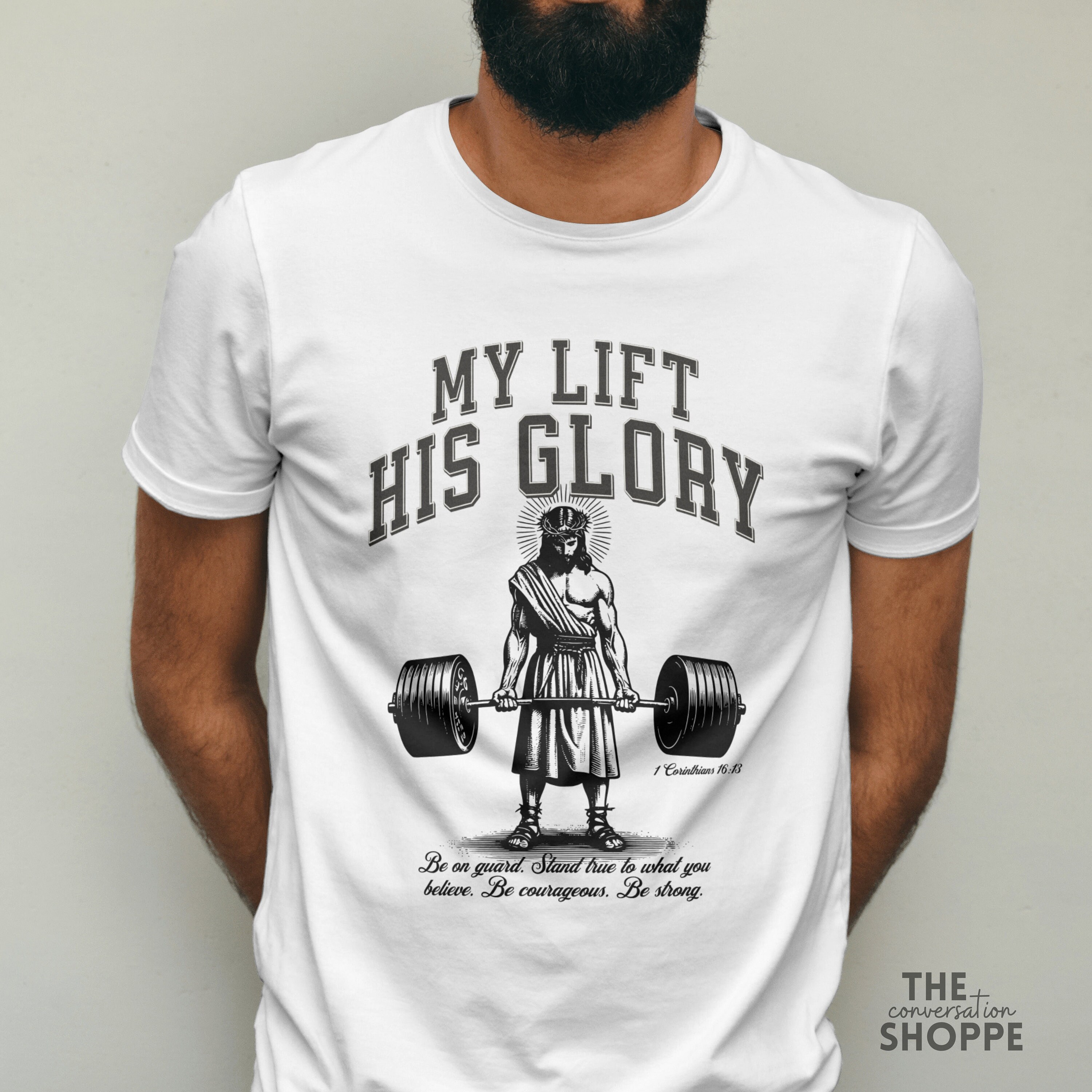 Funny Gym Shirt Jesus Lifting Comfort Colors, Christian Streetwear ...