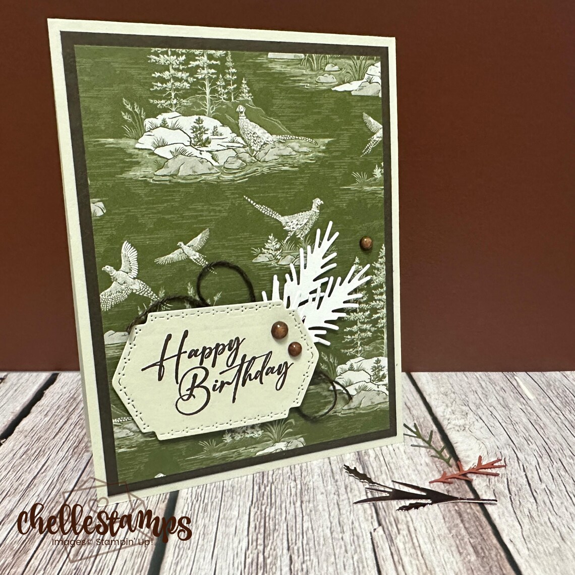 Handmade Autumn/fall Pheasant Theme Greeting Card Set: Birthday ...