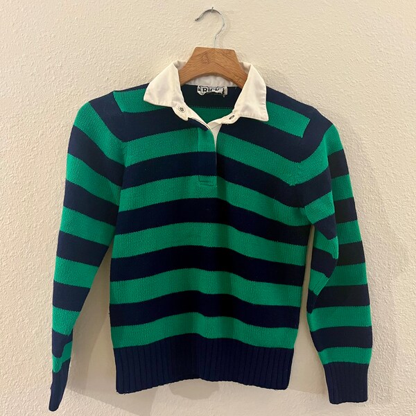 Rugby Striped Sweater - Etsy