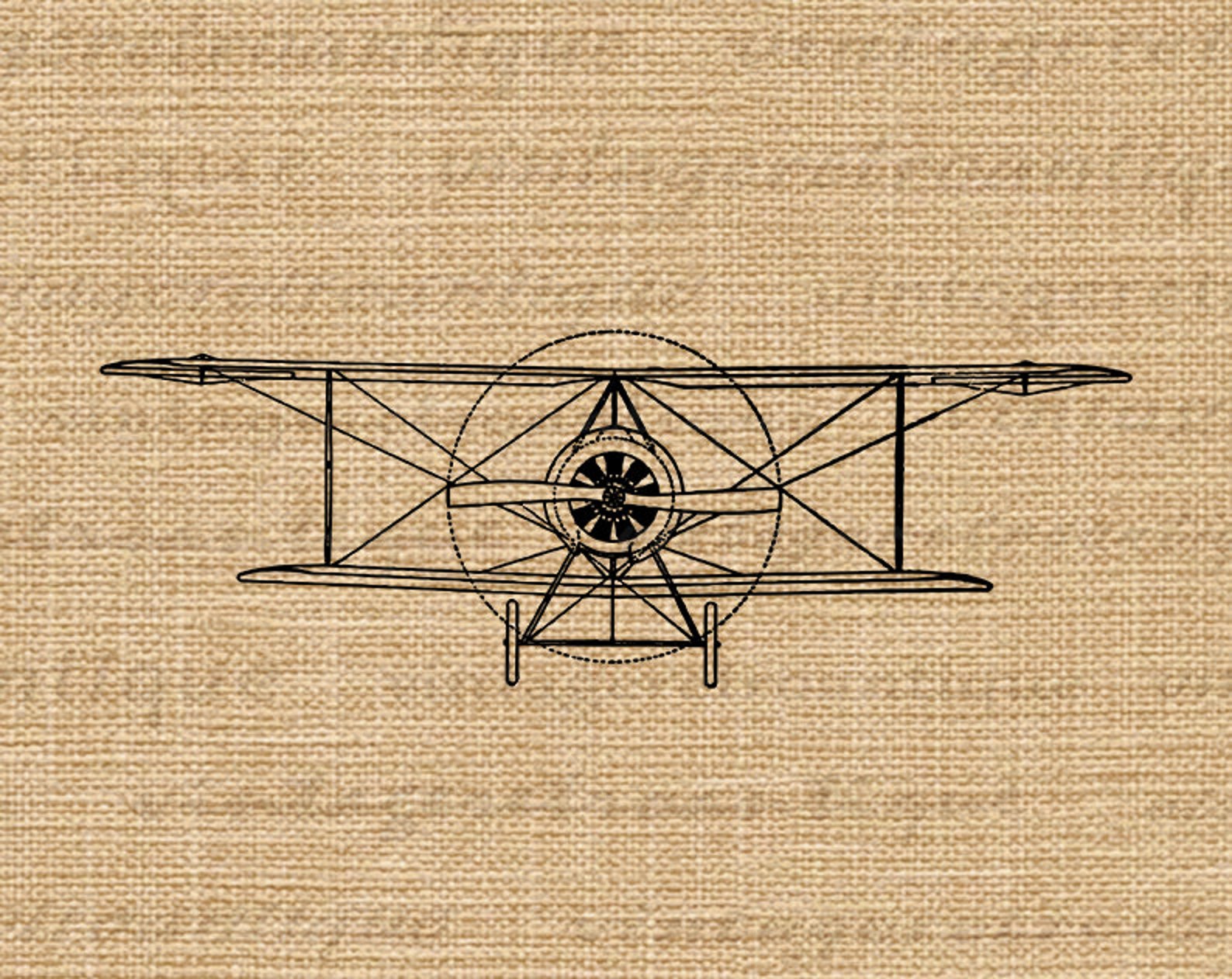 Digital Old Fashioned Plane Diagram Graphic Vintage Airplane - Etsy