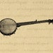 Digital Printable Banjo Image Antique Illustration Graphic Download ...