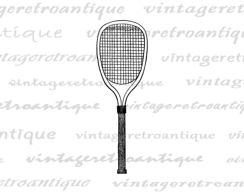 Digital Tennis Racquet Image Graphic Tennis Racket Printable - Etsy