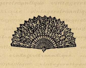 Chinese Fan Clip Art - Etsy
