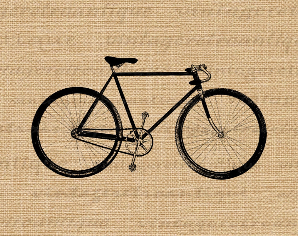 Digital Printable Antique Bike Graphic Vintage Bicycle - Etsy