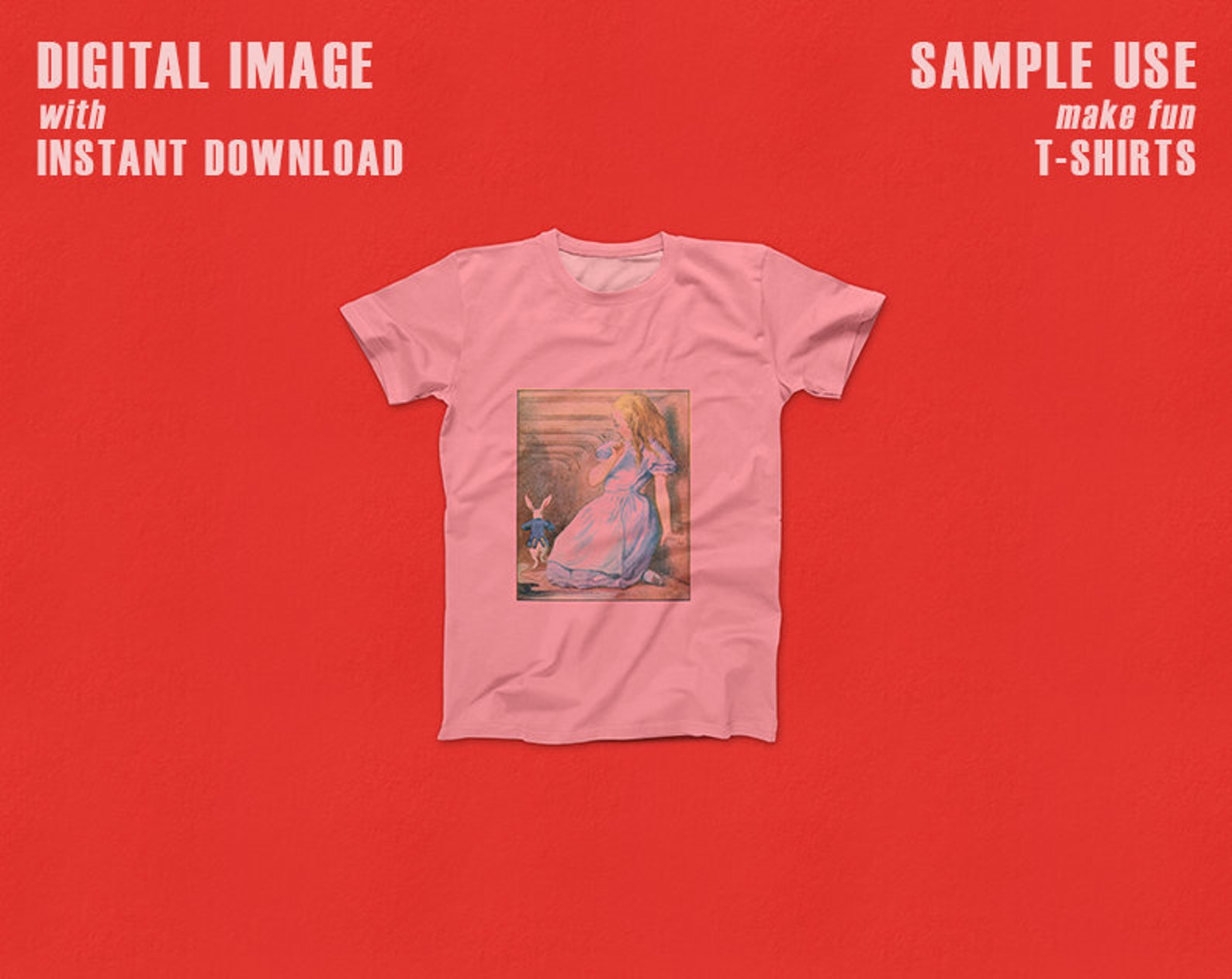 Alice Growing Alice in Wonderland Image Printable Graphic - Etsy