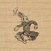 Printable Image Mr Rabbit Art Download Digital Antique Bunny Cartoon ...