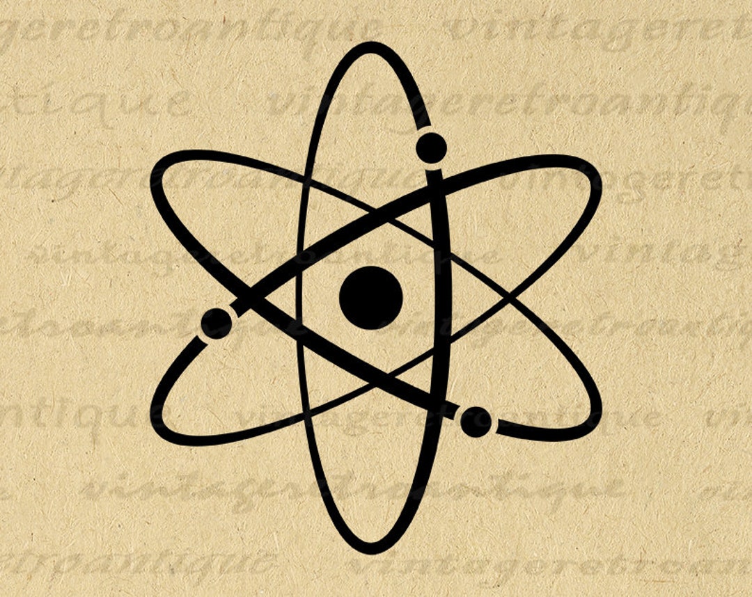 Printable Atomic Symbol Image Graphic Atoms Science Molecules Digital ...