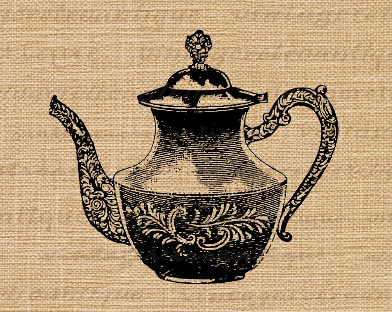 Vintage Teapot Drawing