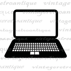 Laptop Computer Image Digital Printable Graphic Download Artwork ...