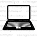 Laptop Computer Image Digital Printable Graphic Download Artwork ...