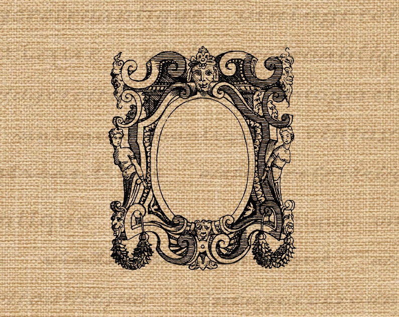 Printable Digital Ornate Classical Frame Download Graphic Image Classic ...