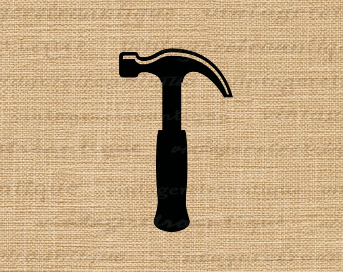 Printable Digital Hammer Graphic Hammer Icon Image Construction Home ...