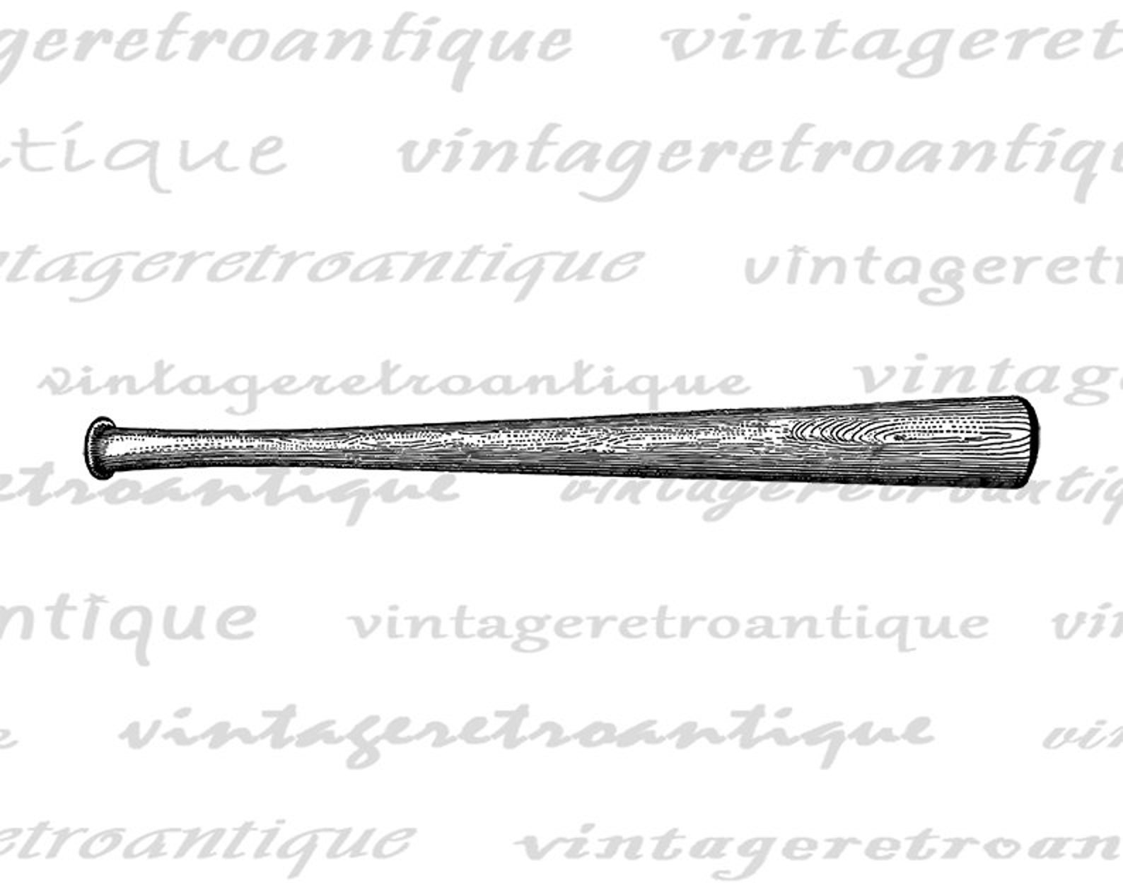 Printable Digital Baseball Bat Image Baseball Download Graphic - Etsy